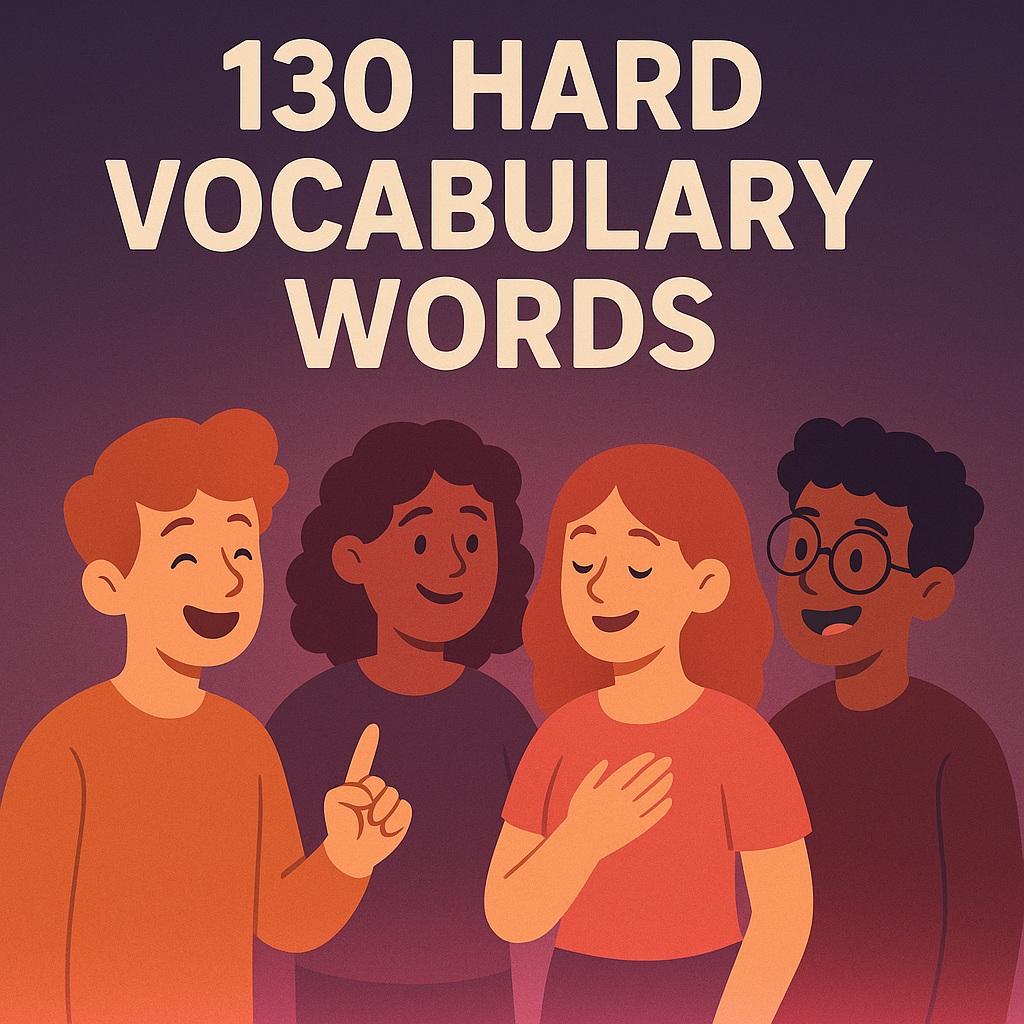 130 Hard Vocabulary Words